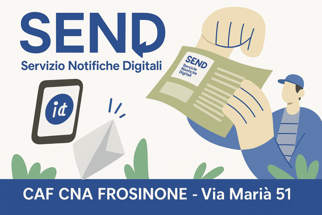 Ritiro atti notifiche digitali | CAF CNA Frosinone è Punto SEND